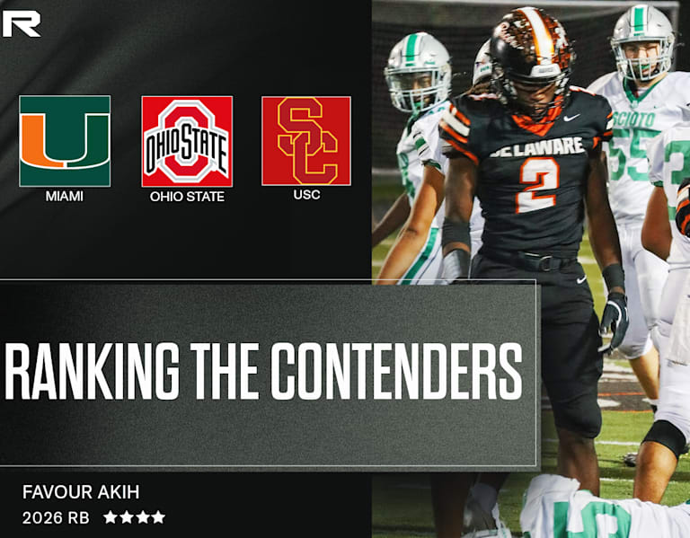 Ranking the Contenders: Four-star RB Favour Akih drops final three ... Ranking the Contenders: Four-star RB Favour Akih drops final three ...