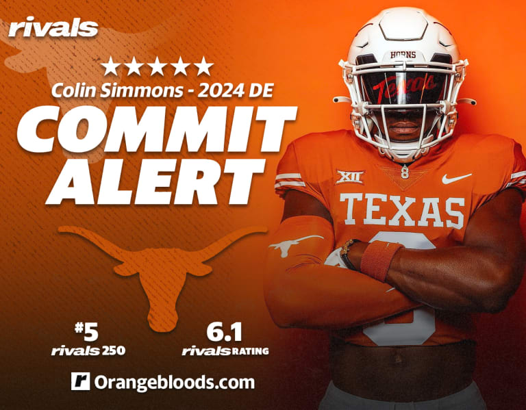 Longhorns score big with commitment from Colin Simmons - Orangebloods ... Longhorns score big with commitment from Colin Simmons - Orangebloods ...