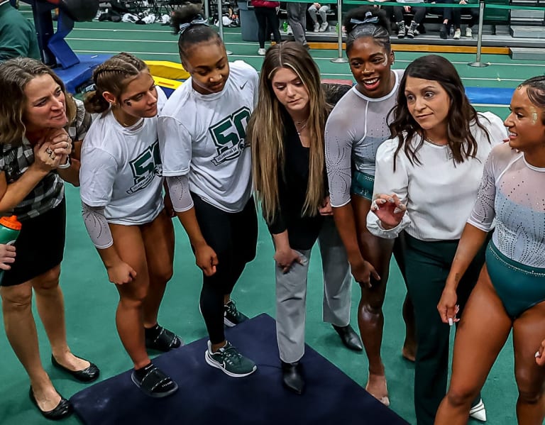 Michigan State's assistant gymnastics coaches help Harkness, Stephen ... Michigan State's assistant gymnastics coaches help Harkness, Stephen ...