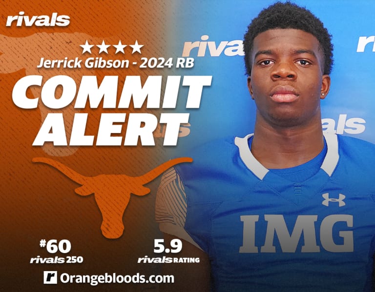 Texas scores again with commitment from elite RB Jerrick Gibson ... Texas scores again with commitment from elite RB Jerrick Gibson ...