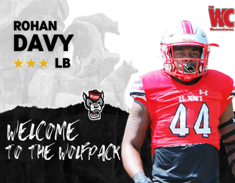 Three-star Outside Linebacker Rohan Davy Of Washington (D.C.) St. John ... Three-star Outside Linebacker Rohan Davy Of Washington (D.C.) St. John ...