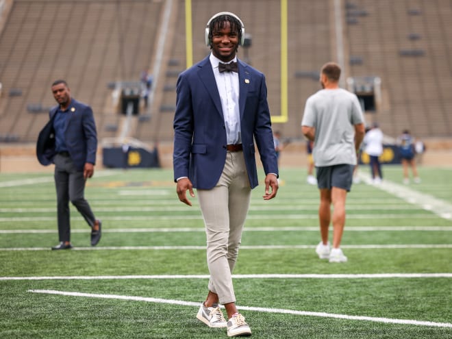 Notre Dame football CB Benjamin Morrison misses Pitt game with quad ... Notre Dame football CB Benjamin Morrison misses Pitt game with quad ...
