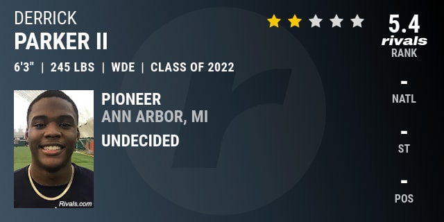 Derrick Parker II 2022 Weakside Defensive End Derrick Parker II 2022 Weakside Defensive End