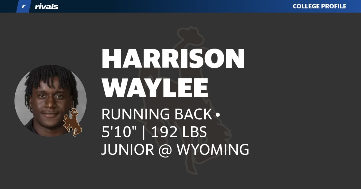Harrison Waylee JUNIOR Running Back Wyoming Harrison Waylee JUNIOR Running Back Wyoming